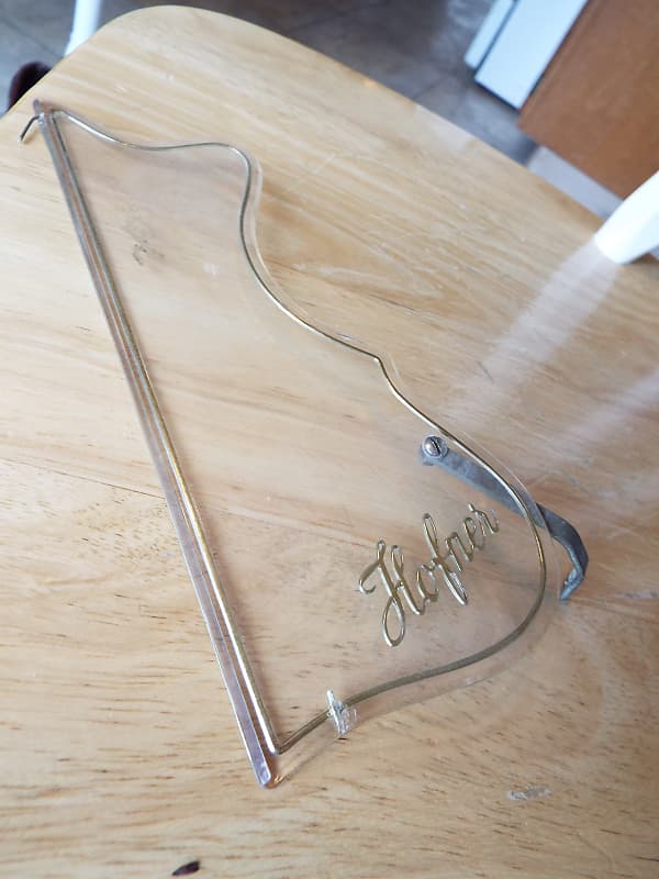 Vintage Hofner pickguard, 1950's/60's, clear | Reverb