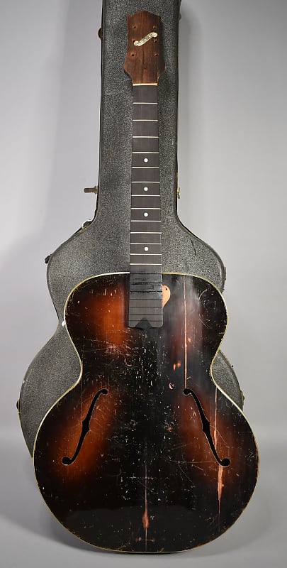 1930s Gretsch Model 35 Archtop Acoustic Sunburst Project | Reverb