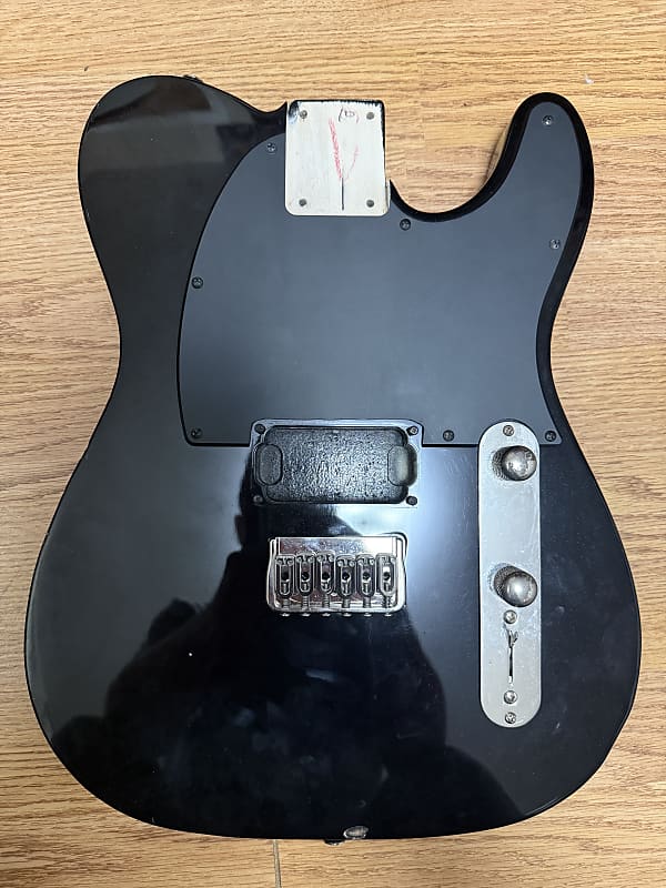 Squier Telecaster HH body w/ Hipshot bridge and matte black | Reverb