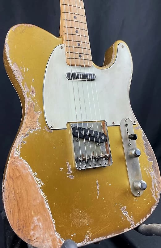 Custom/Hybrid Telecaster, Relic, Firemist Gold | Reverb UK
