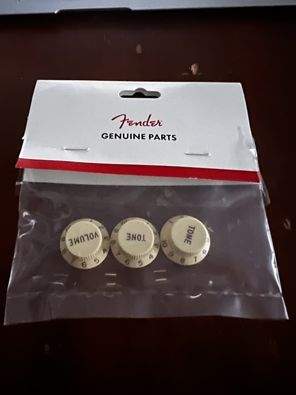 Fender Stratocaster Tone knobs -Aged White | Reverb