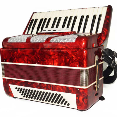 Rare Piano Accordion Poloner made in Poland Lightweight 80 | Reverb