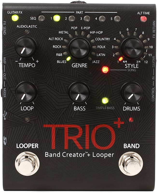 DigiTech Trio+ Band Creator and Looper Pedal (5-pack) Bundle | Reverb
