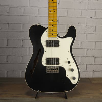 Nash Guitars Alder T-72 Thinline Electric Guitar Black Light | Reverb