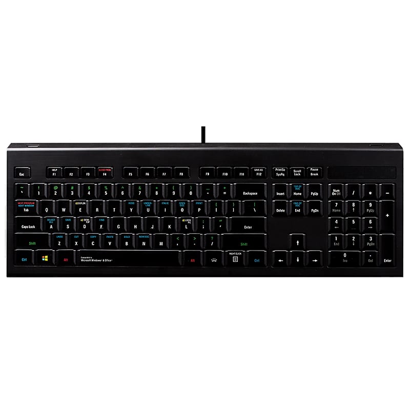 LogicKeyboard Windows PC Astra Backlit Shortcut Keyboard US | Reverb