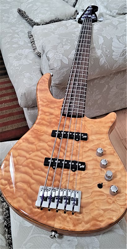 Warmoth custom build 5 string bass w/Aguilar, Bartonlini and | Reverb