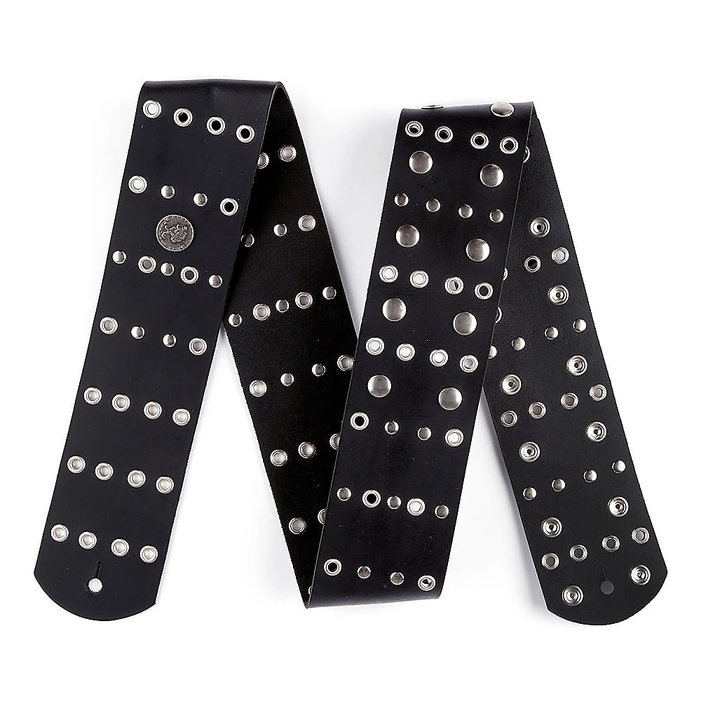 Dunlop DRM02 Red Monkey Eyelet Leather Strap | Reverb