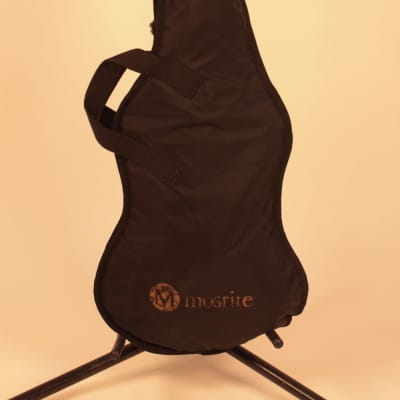 Rare Mosrite MINI 1990 All Black Model with an original gig | Reverb