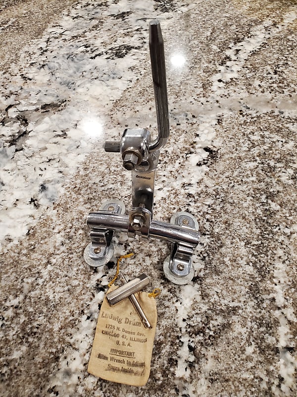 Ludwig Rail Consolette Mount, 1966, Chrome, with all | Reverb