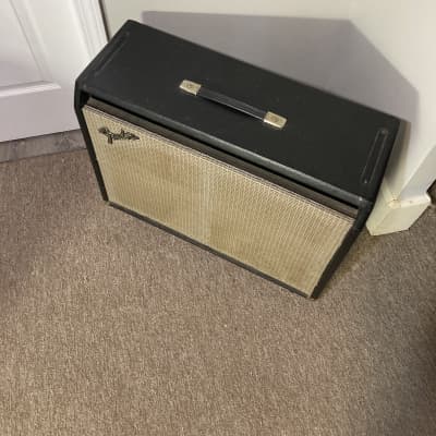 Fender Twin reverb 1975 original cab and speakers - Silver | Reverb