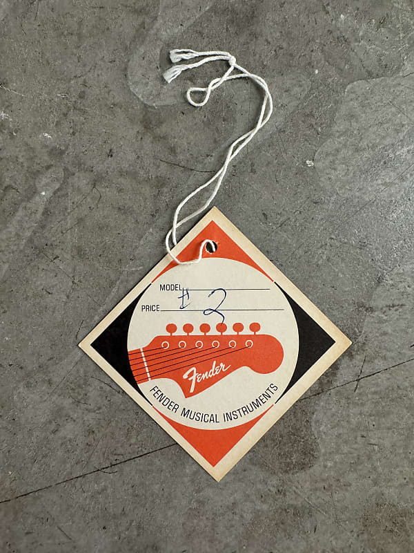 1966 - 1967 Fender Hang Tag Late 1960s CBS Case Candy | Reverb