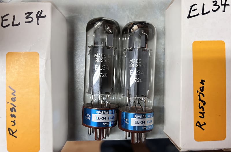 2- EL34 Tube set REVERA guitar amps nice thick clean | Reverb