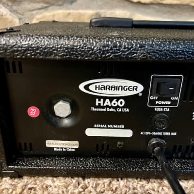 Harbinger HA60 4-Channel Powered Mixer Amplifier | Reverb
