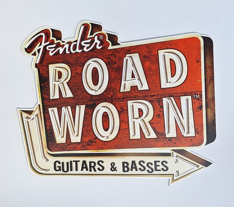Fender Road Worn sign | Reverb