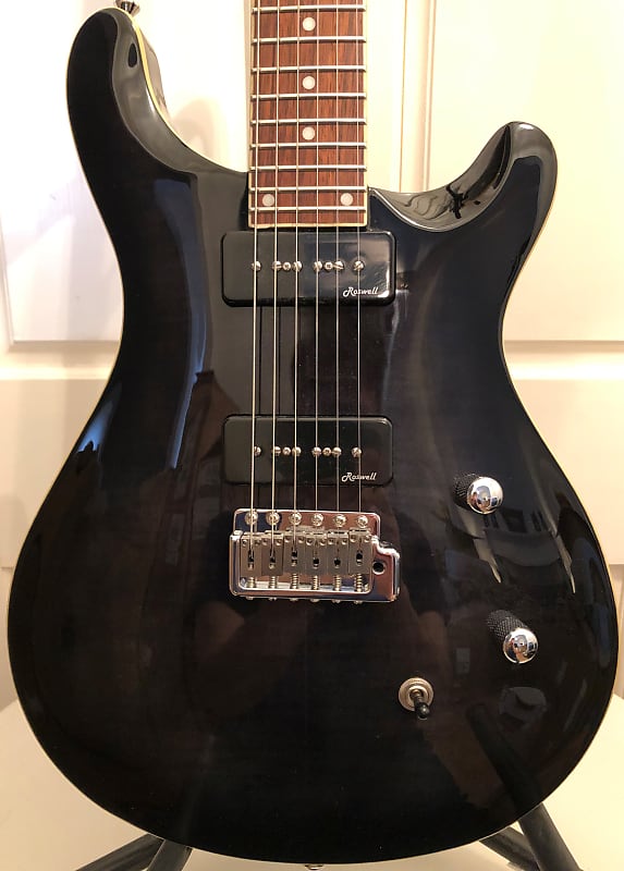 Harley Benton CST-24T P90 2021 Black Flame | Reverb