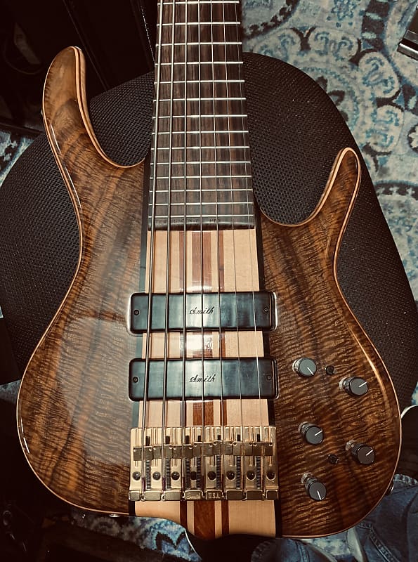 Ken Smith MLD 7 String Contrabass Guitar 2000 Claro Walnut | Reverb