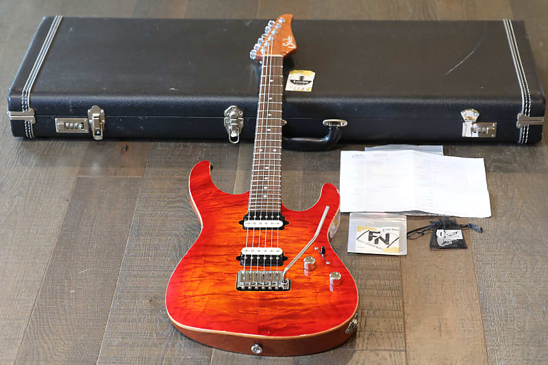 MINTY! Suhr Modern S Electric Guitar Fireburst + OHSC & | Reverb