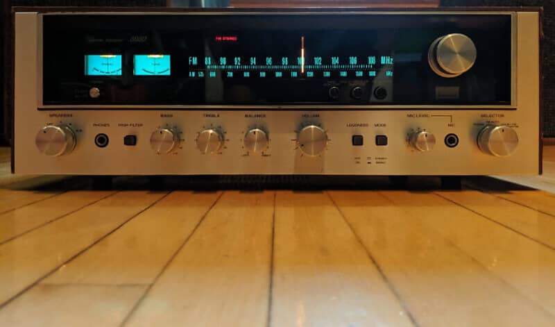Sansui 5050 1976 - Silver Facing Walnut Casing | Reverb