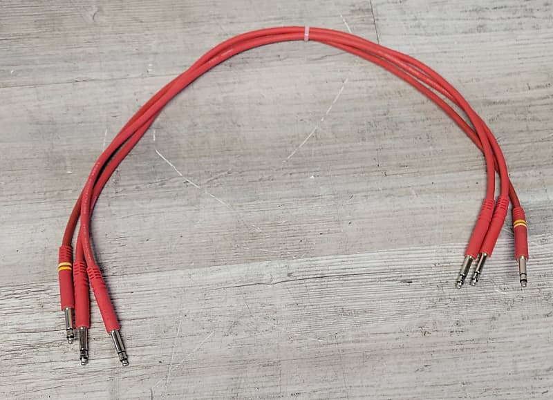 Mogami TT Patch Cables Lot of 3 Red 18" | Reverb