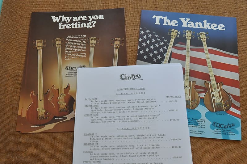 S. D. Curlee vintage catalog booklet brochure Price list, | Reverb