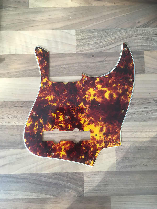 Spitfire Tort / Tortoise shell Pickguard -Jazz Bass 60's Jazz | Reverb