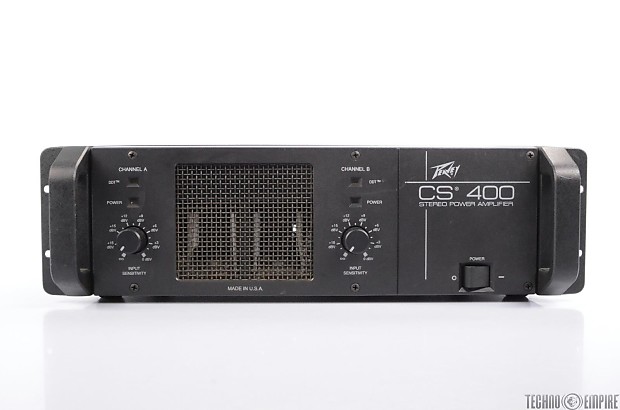 Peavey CS 400 Watt Stereo Power Amplifier Rack Amp 4/8/16 | Reverb