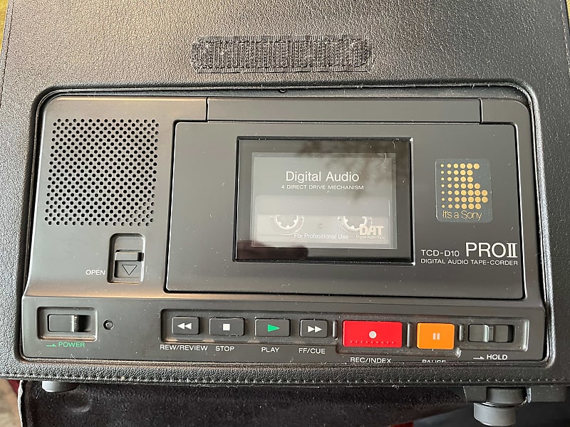 SONY TCD-D10 PROII 1997 Black - Portable DAT Recorder | Reverb