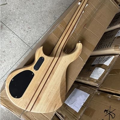 Custom Red 4 String Electric Bass, Ash Body, Maple | Reverb Australia