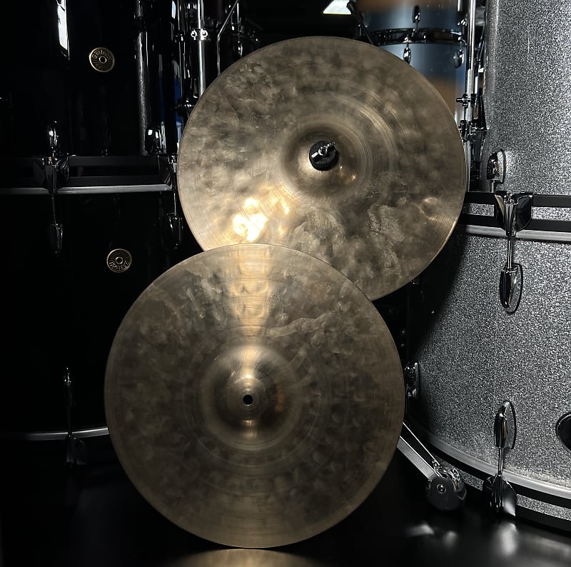 40's Rare Zenjian 15" Hi Hats 1326g. & 1448g. (K.H) | Reverb