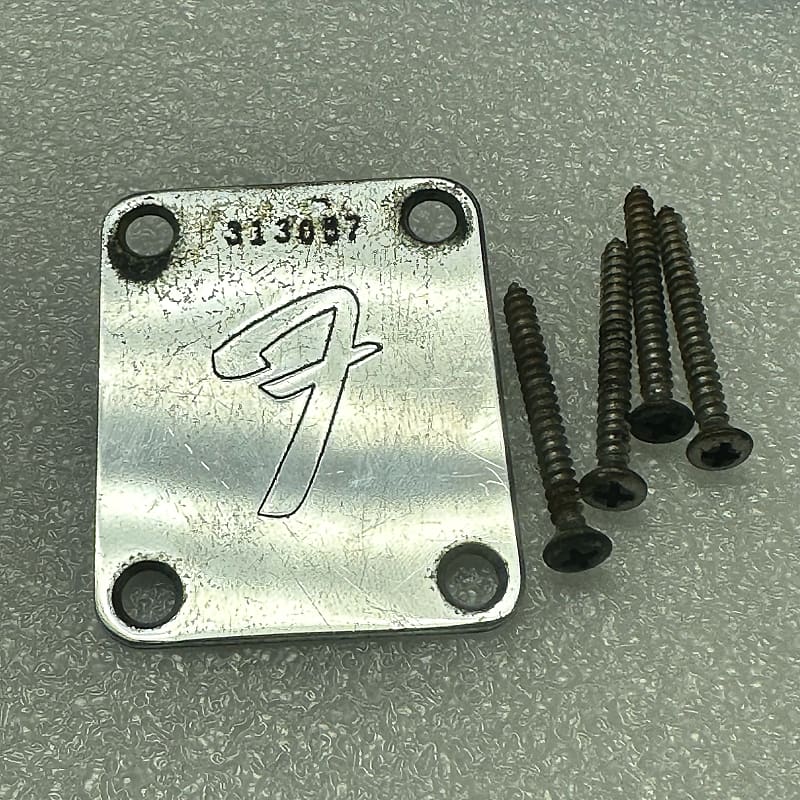 1971 Fender Stratocaster Neck Plate Telecaster Jazzmaster P | Reverb