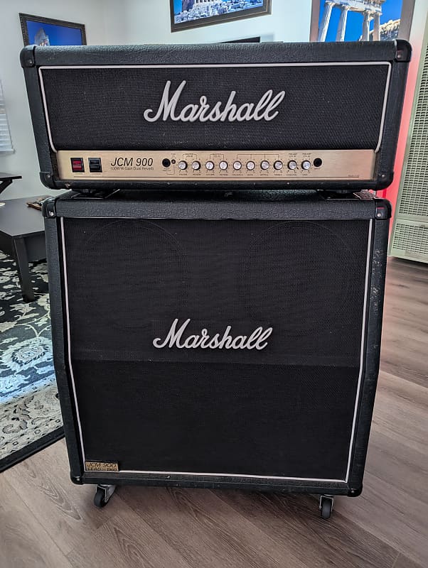 Marshall JCM 900 Hi Gain Dual Reverb 100-Watt Half Stack | Reverb