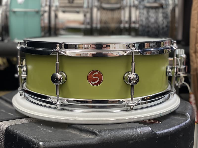 Sugar percussion Poplar snare 2021 Satin olive | Reverb