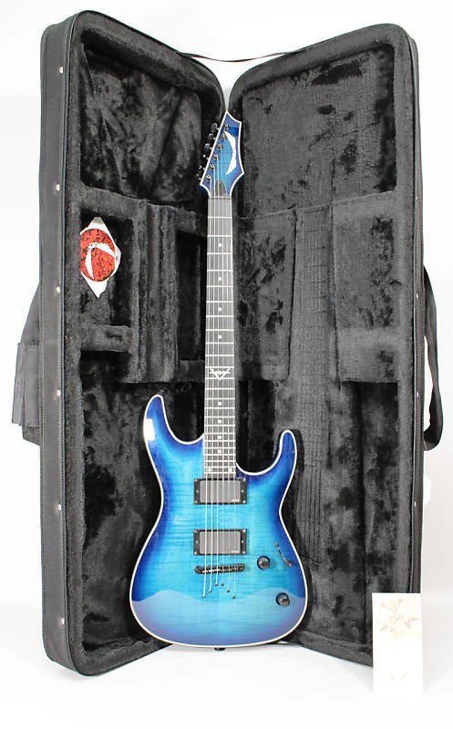 2017 Dean C450 FM TBL Custom 450 EMGs In Trans Blue Finish | Reverb