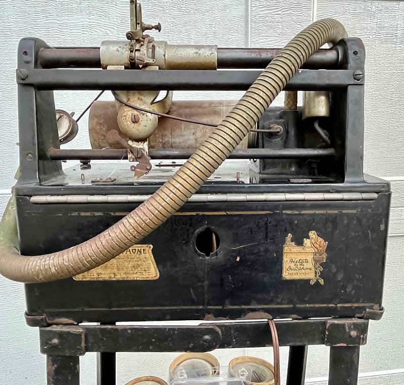Edison Vintage Early 1900's Edison Dictaphone with Wax | Reverb