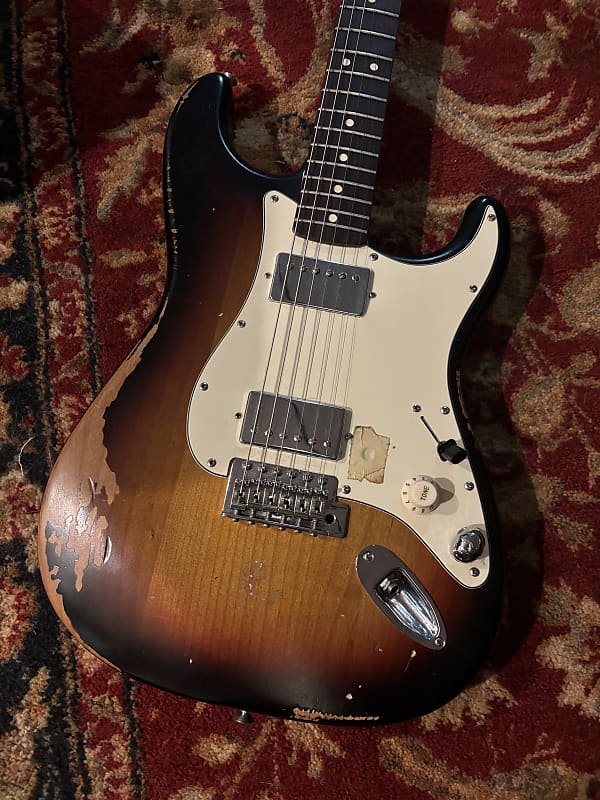 Fender Stratocaster relic parts caster 2010s - Sunburst | Reverb