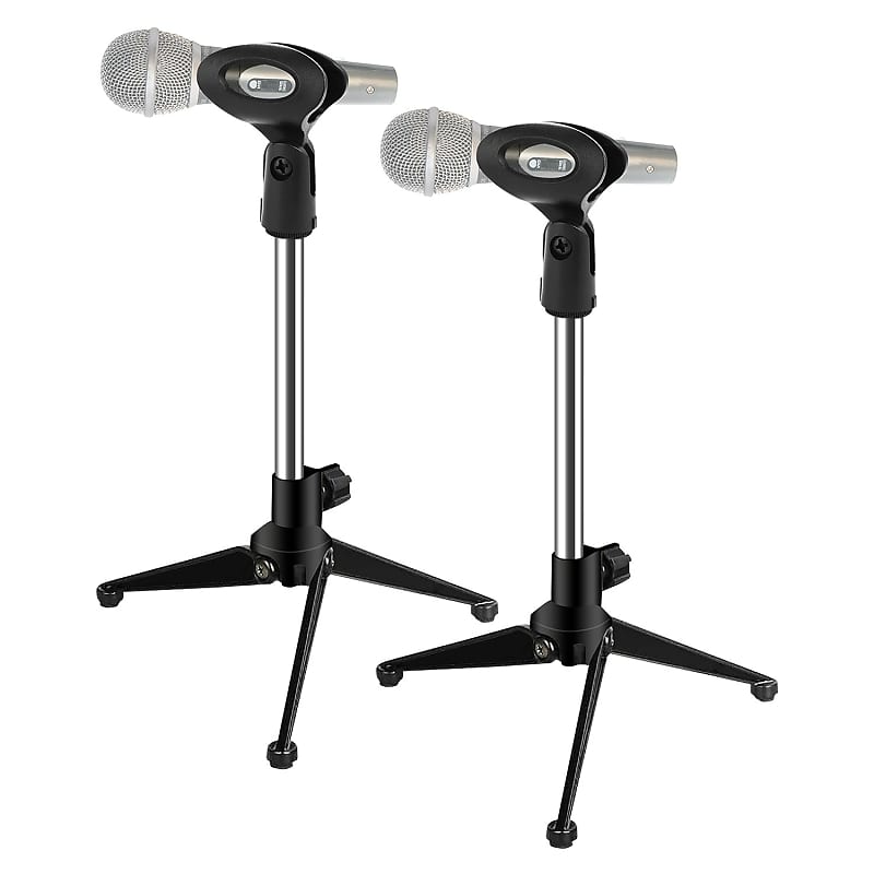 5 Core Desk Mic Stand 2 Pack • Height Adjustable Table Tripod | Reverb