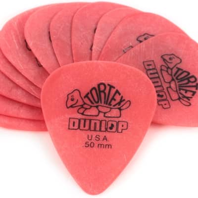 Dunlop 418P50 Tortex Standard .50mm Guitar Picks (12-Pack) | Reverb