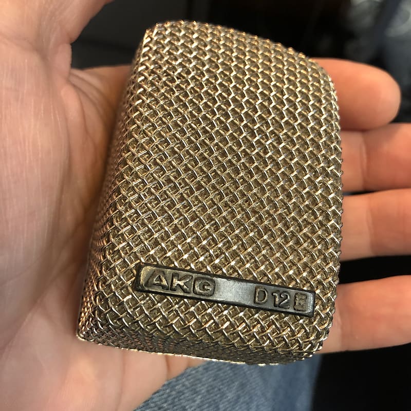 AKG Front Nickel Grill for D12E 1980s Nickel | Reverb UK