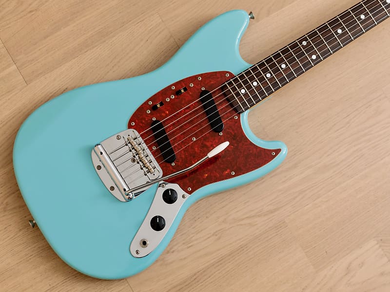 2010 Fender Mustang '69 Vintage Reissue MG69 Daphne Blue w/ | Reverb