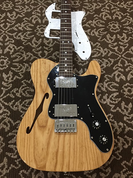 Partscaster '72 Tele Thinline w/ Warmoth Solid Rosewood Neck | Reverb