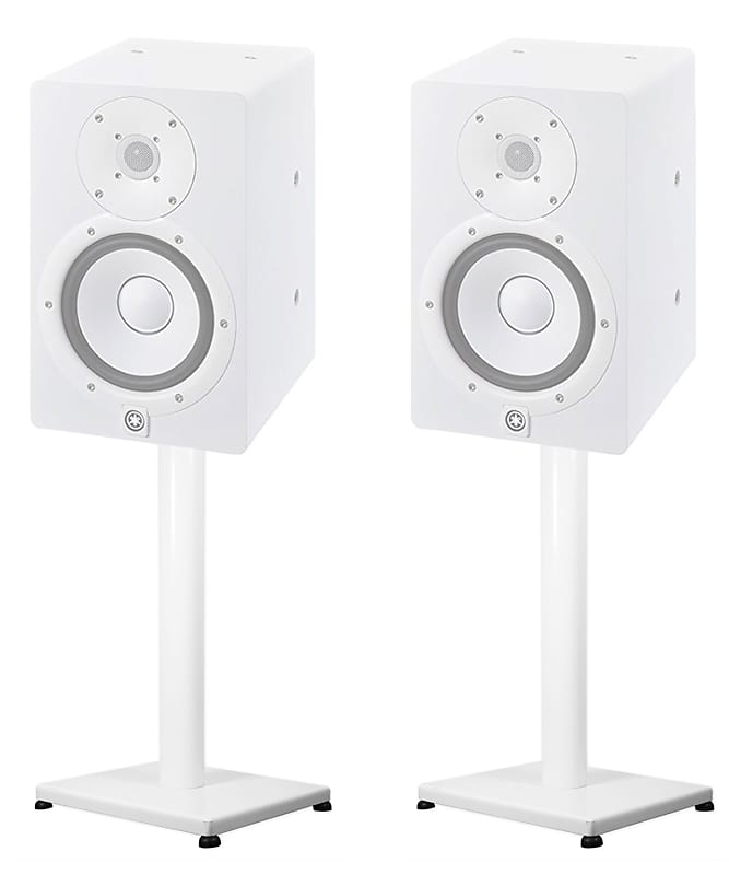White 29” Steel Stands For Monitor Audio Radius 90 Bookshelf | Reverb