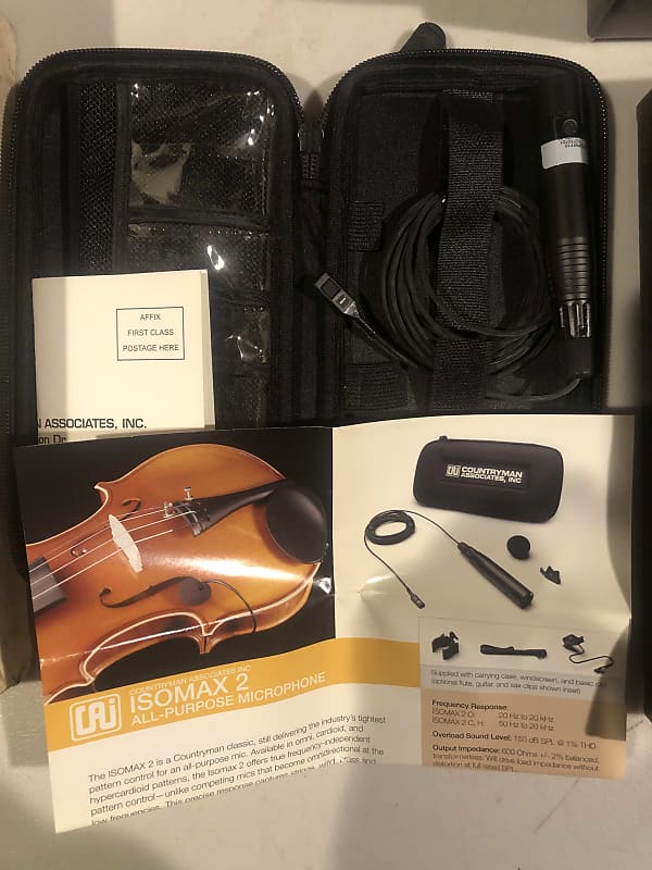 Countryman IsoMax 2 2005-2019 - Black | Reverb