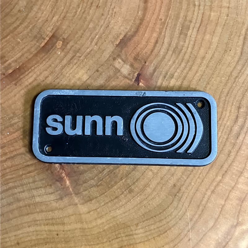 Vintage Sunn Enforcer Amplifier Badge Emblem 1980's | Reverb
