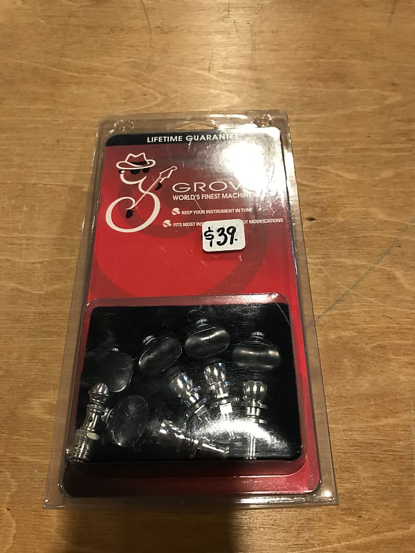 Grover 5 String Banjo Tuning Keys 2000s - Chrome | Reverb