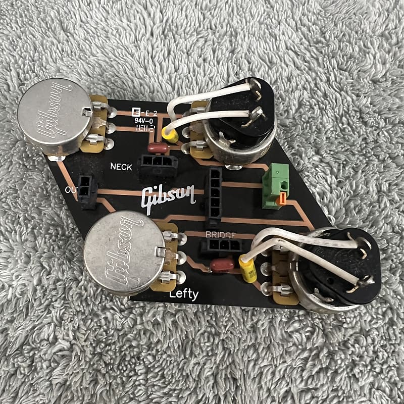 Gibson Left Handed Quick Connect Factory Les Paul Wiring | Reverb