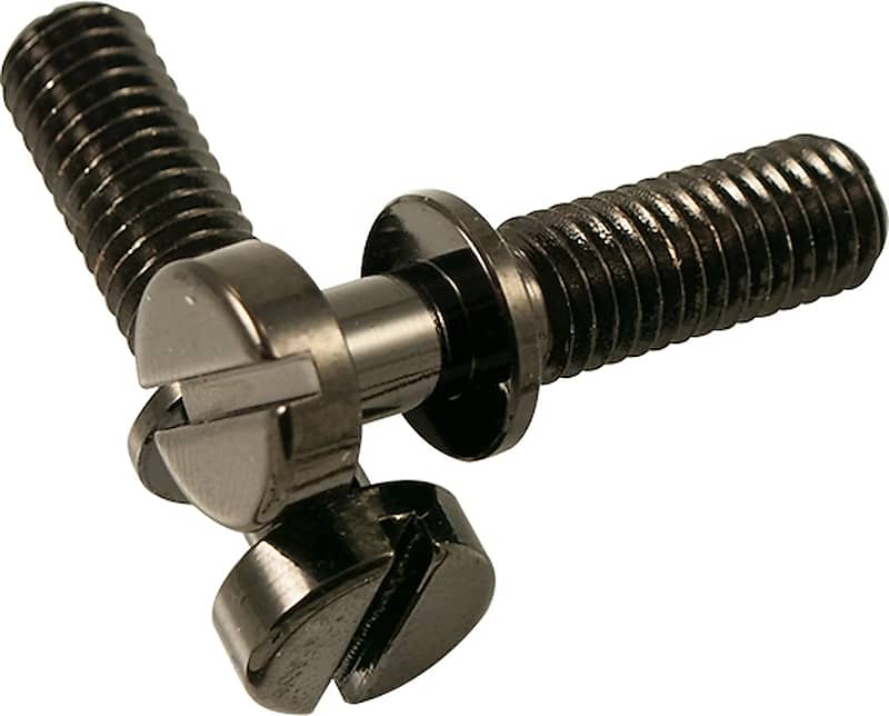 Kluson USA Steel Stop Tailpiece Stud Set Metric Thread Black | Reverb