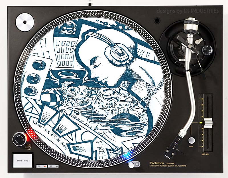 DJ Industries - DJ Life - DJ slipmat for vinyl LP record | Reverb