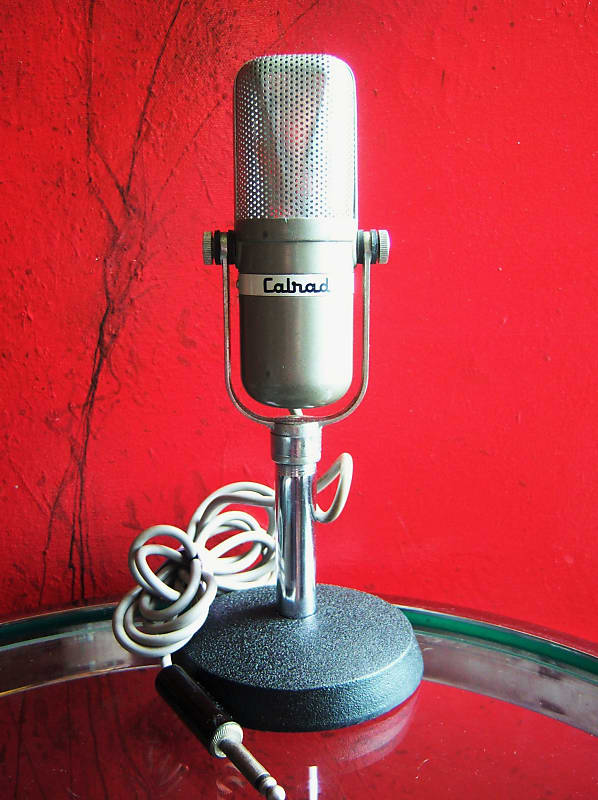 Vintage 1960's Calrad DM15 dynamic pill microphone w cable & | Reverb