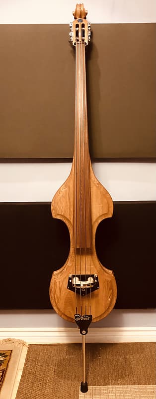 Corvann Baby Bass Custom Natural Wood Finish | Reverb Canada