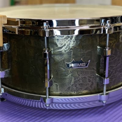 Remo Gold Crown Snare RARE - Textured Bronze | Reverb
